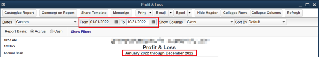 Solved: Subtitle (period) of Reports