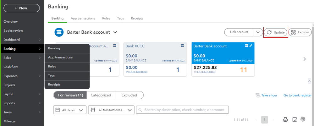 Charge card account has an error message