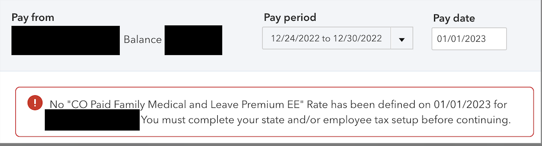 Will QB have the Colorado Family and Medical Leave Insurance payroll ...