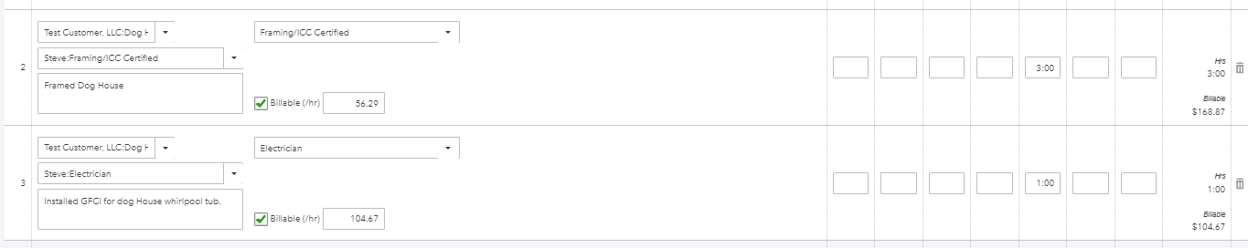 QBO cost showing hourly rate as $0 on project report, not pulling info ...