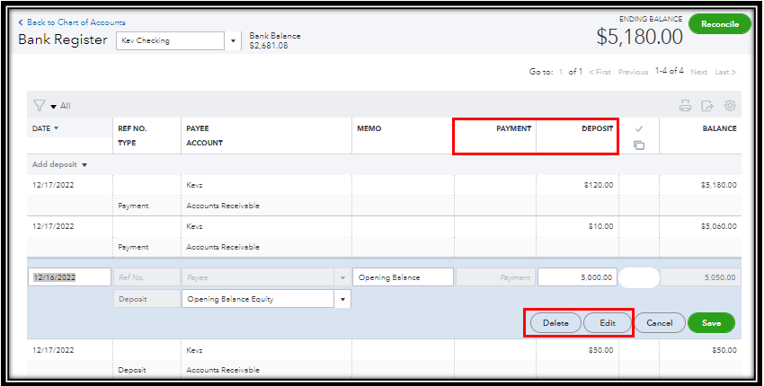 Solved: Deposited invoice payments not appearing in QB bank account