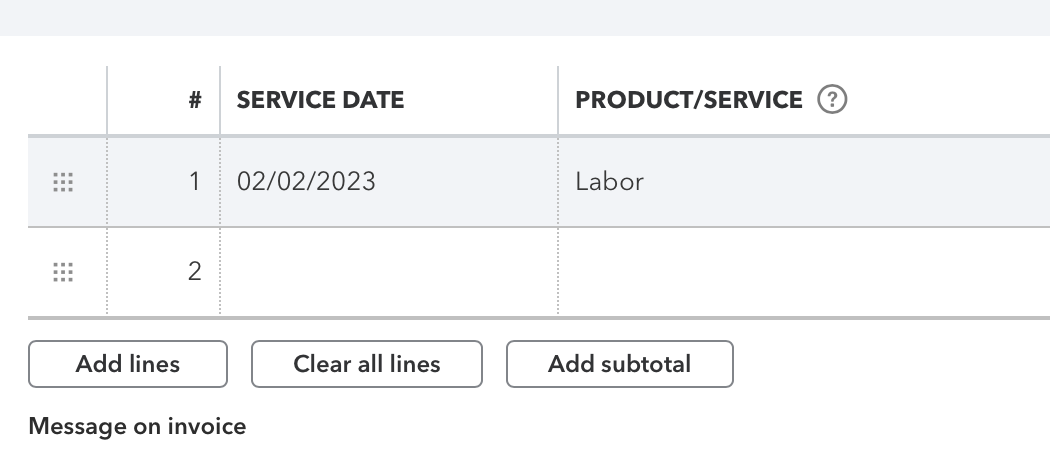Solved: Show service date on invoice but NOT estimate? | QuickBooks ...