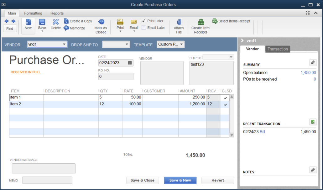Solved: Quantity on Purchase Orders incorrect