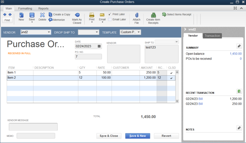 Solved: Quantity on Purchase Orders incorrect