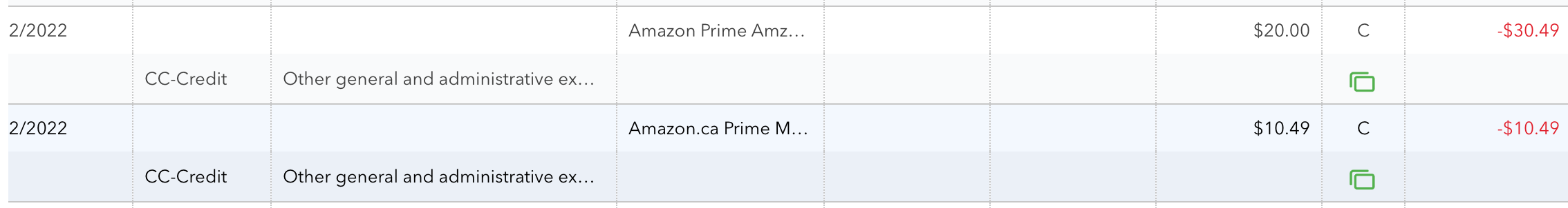 I received a credit card refund from a vendor. How do I categorize that ...