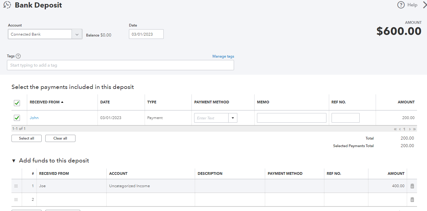 Solved: How do I split a downloaded transaction between both an invoice ...
