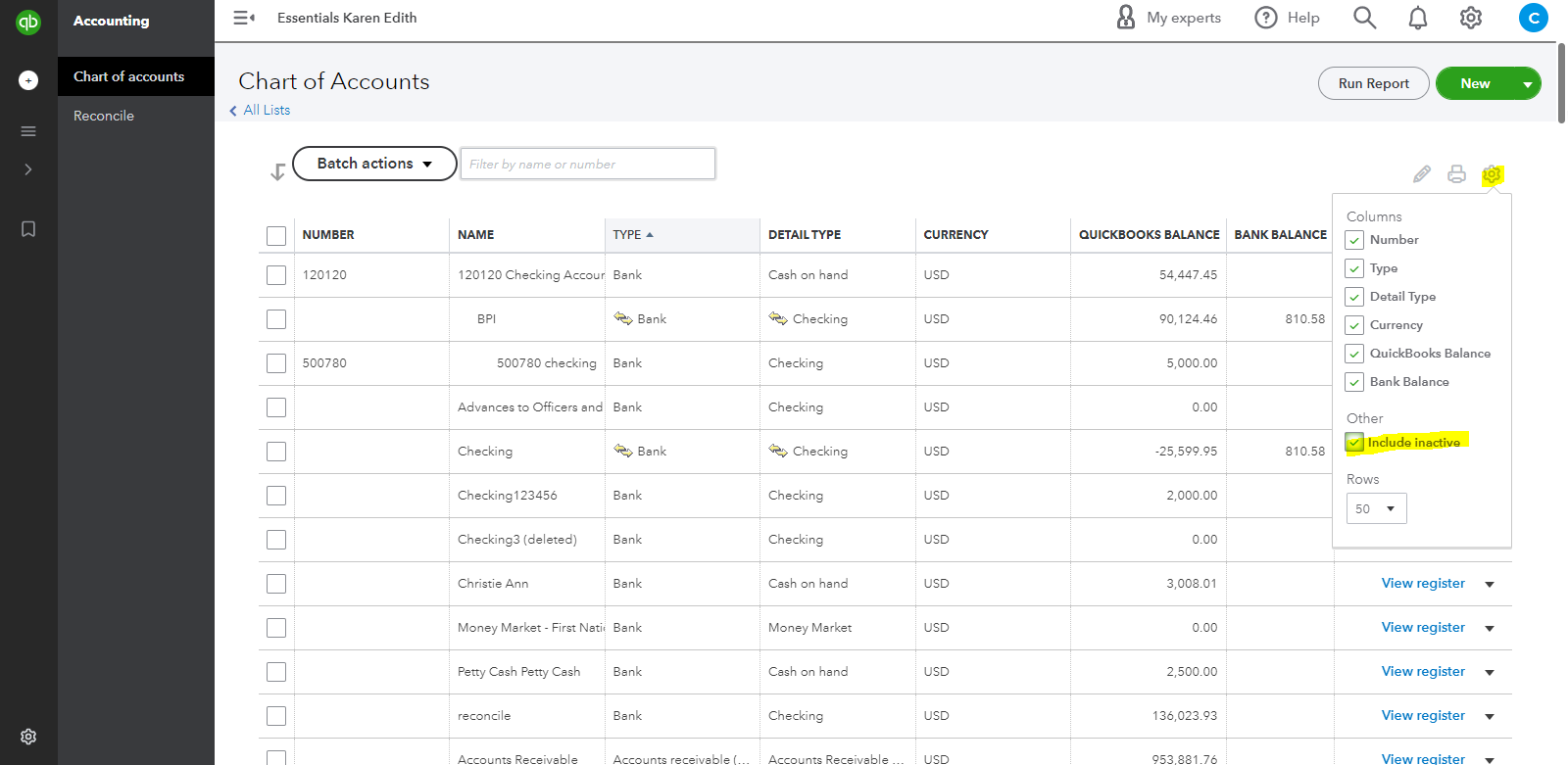 How to see a hidden account?