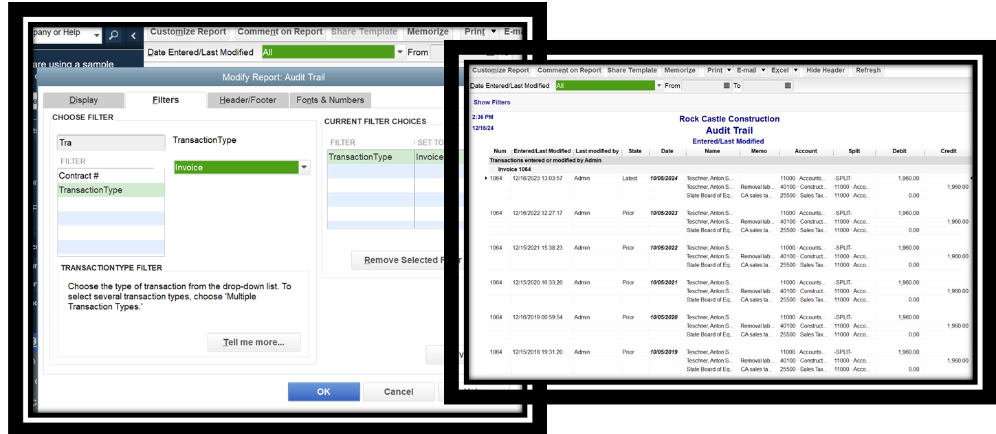 Invoice shows incorrect prior amount from estimate
