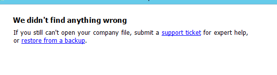 Problems to open QBW files after recovery them from the server damage