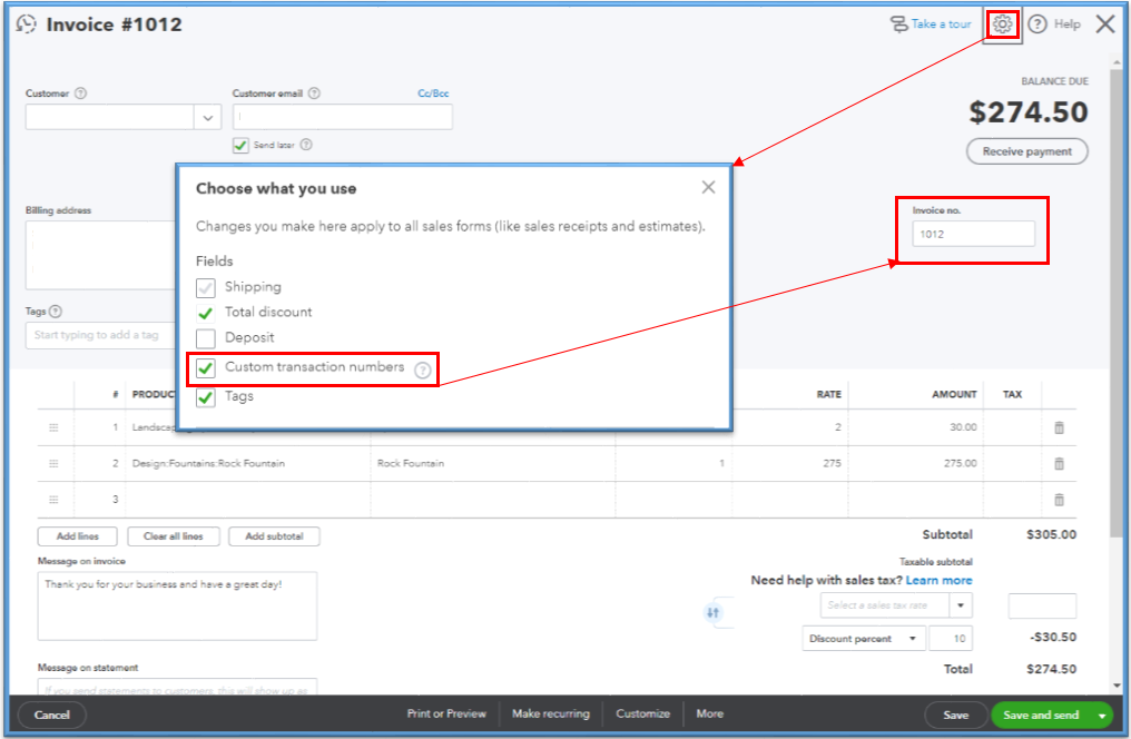 Why is QBO using an invoice number I've already used, and how can I ...