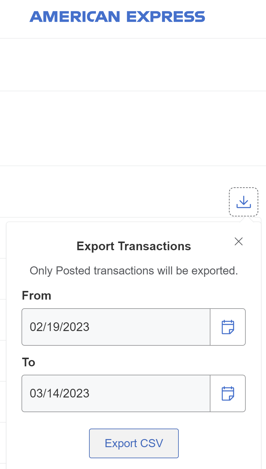 Connecting an American Express Business Checking/Savings Account
