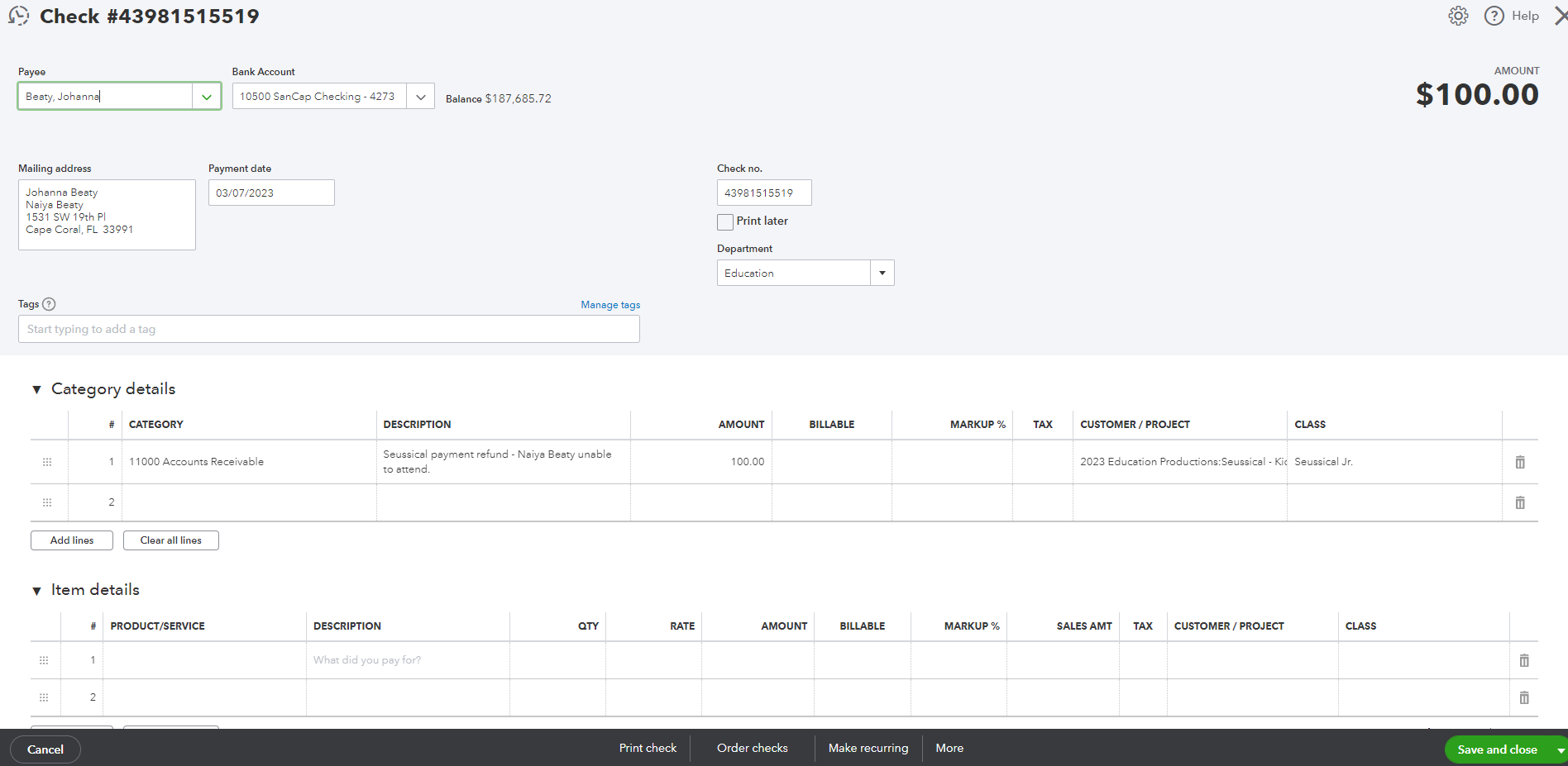 Solved: Refund to Customer on Overpayment