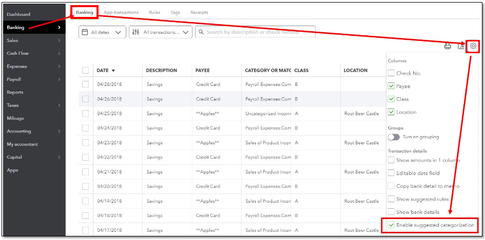 How do I turn off QB's automatic matching? I have never set up any ...