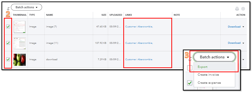 Download attachments in bulk