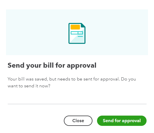 Bill approval - workflow