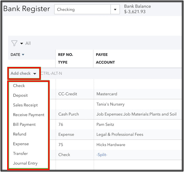 Solved: Enter older bank transactions