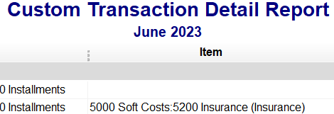 Solved: Custom Transaction Detail Report