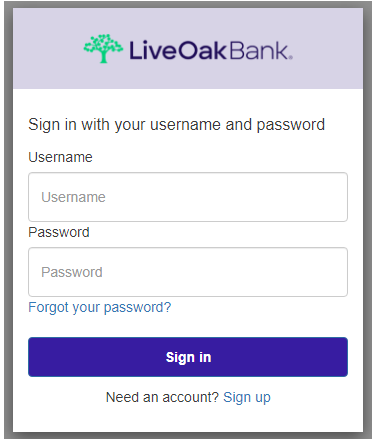 A while back LiveOak bank changed their login, ever since i can't ...