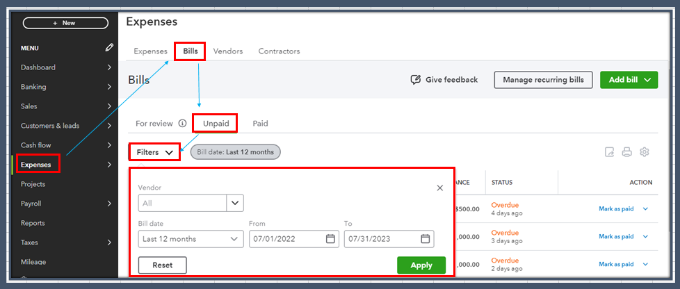 Solved: recurring invoice