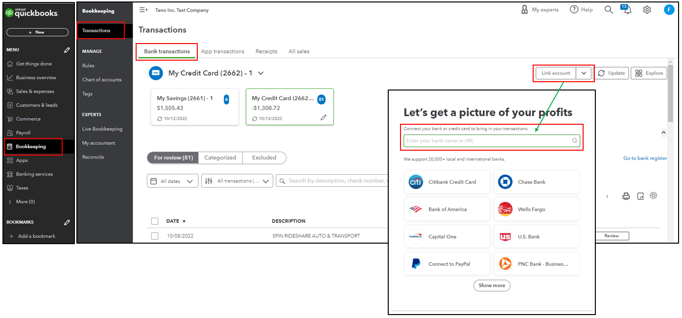 Adding a second bank account