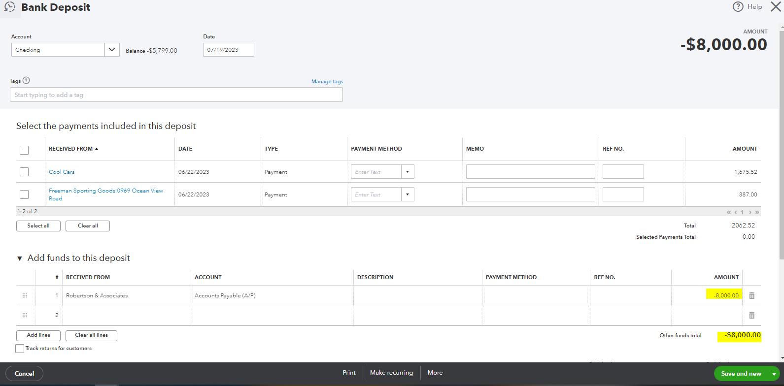 How do I stop QB from posting AP entries to Bill?