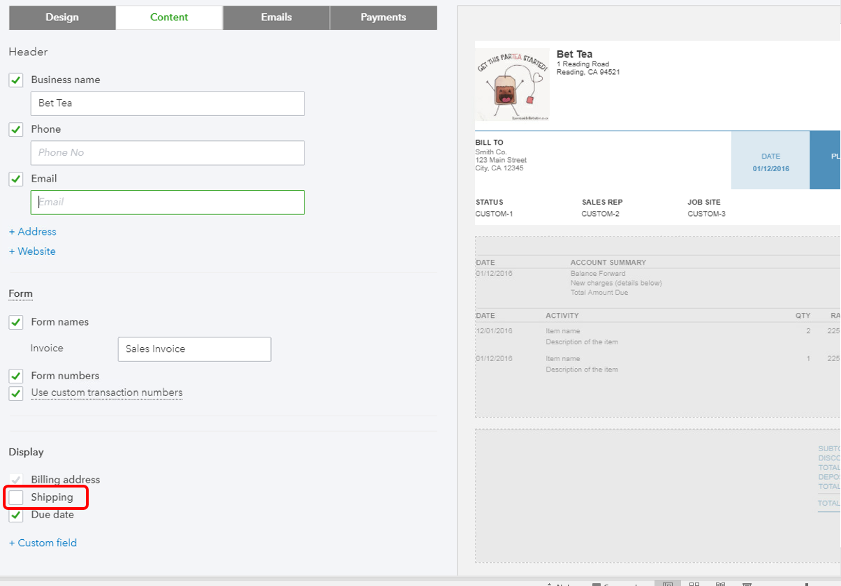 Why are the shipping info fields appearing now? They were not ...