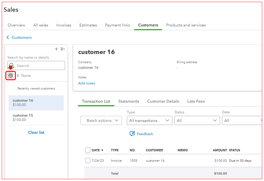 Solved: Quickbooks Online Customer list