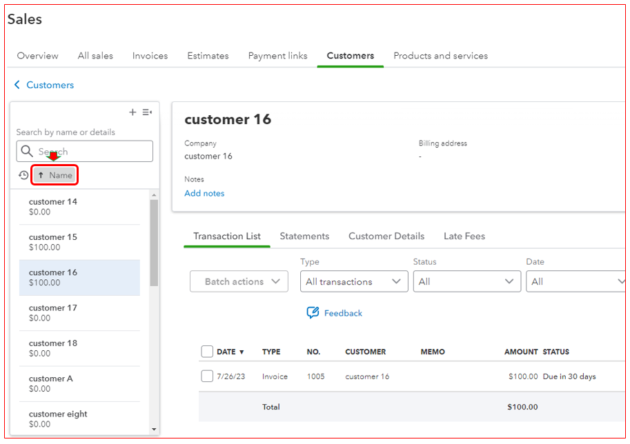 Solved: Quickbooks Online Customer list