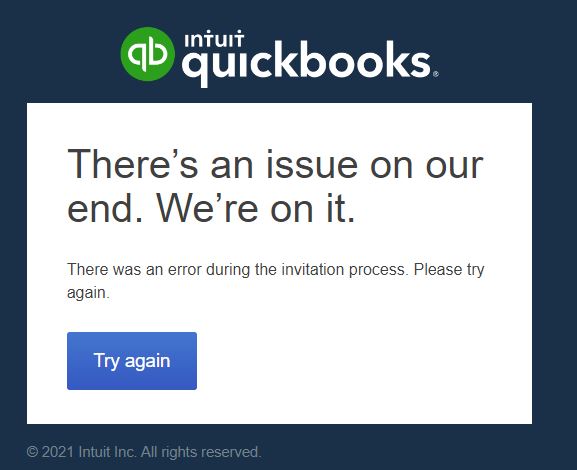 "There is an issue on our end. We're on it."