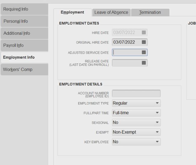 Rehire an employee - can't edit the hire date QB Desktop
