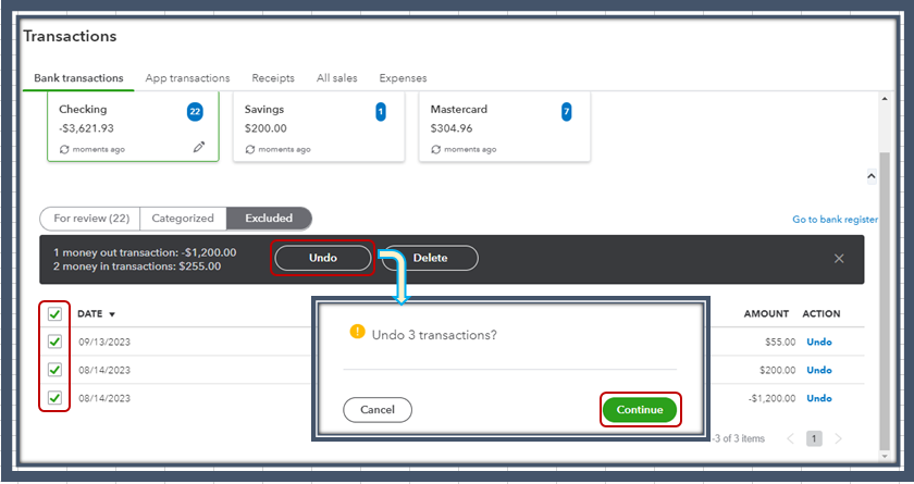 bank reconciliations using sweep accounts