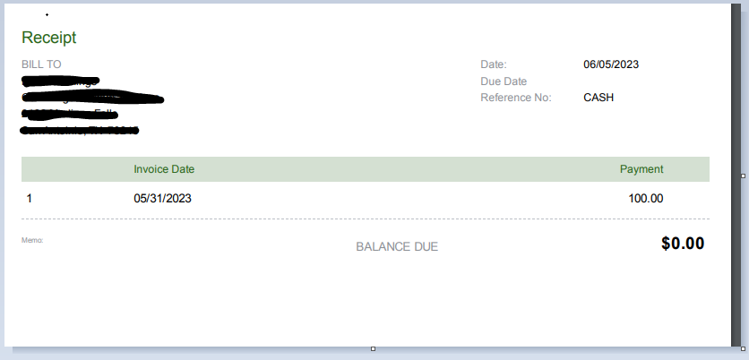 Can I customize the payment receipt? The receipt(payments screen)only ...