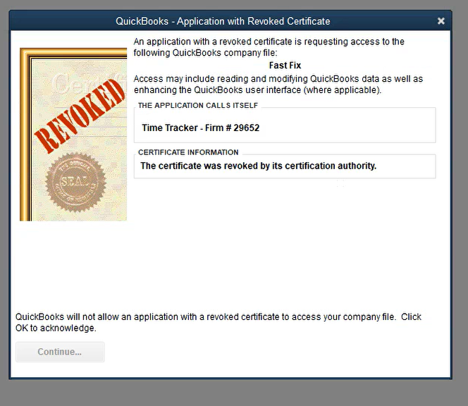 Web Connector - Application with Revoked Certificate - Page 2