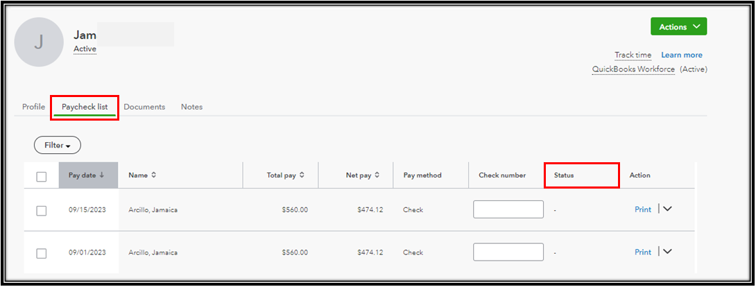 Solved: I switched from handwritten checks to direct deposit today for ...