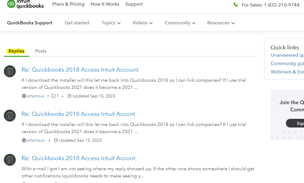 Quickbooks 2018 Access Intuit Accont