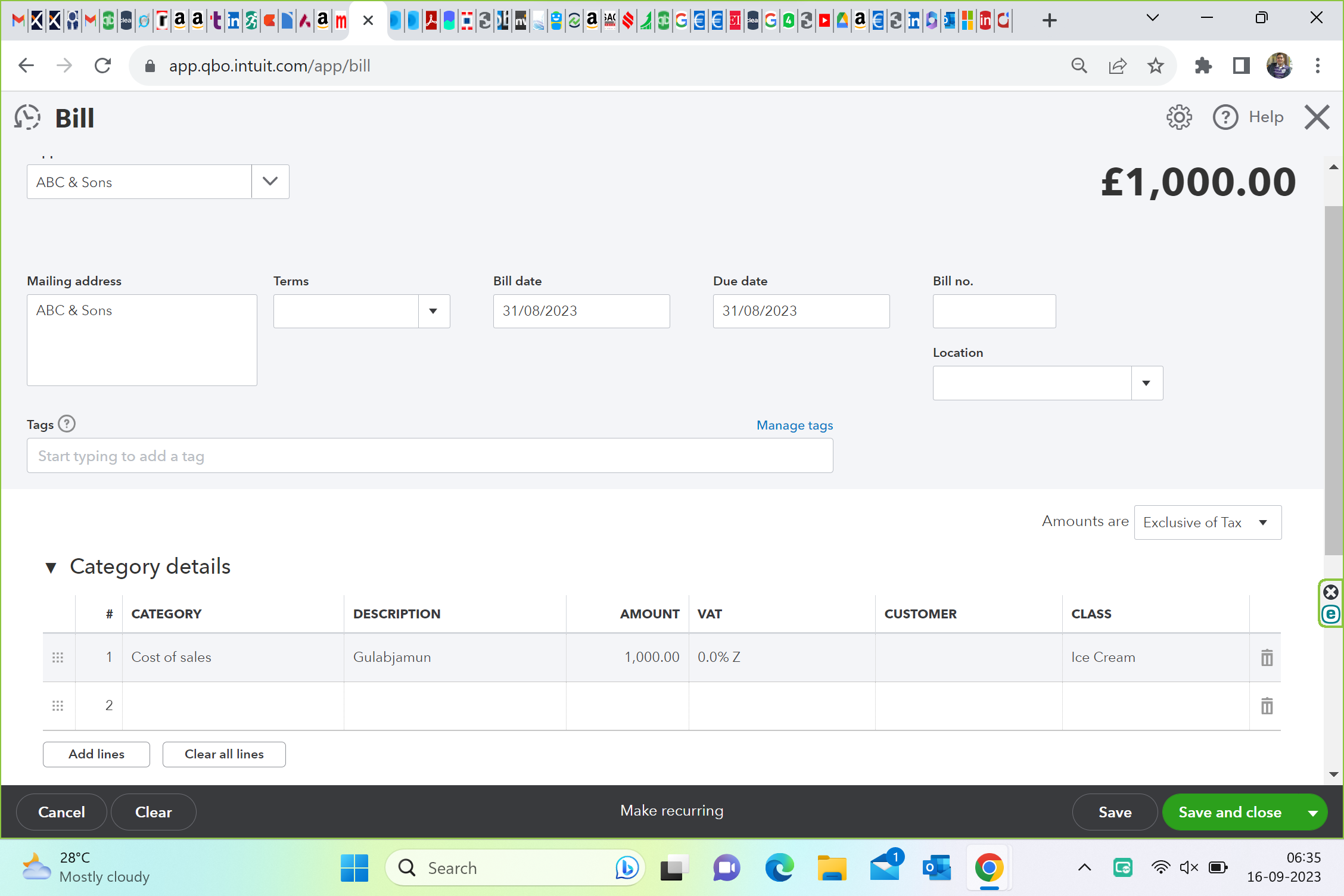 How to transfer opening stock from 1 class to another class in ...