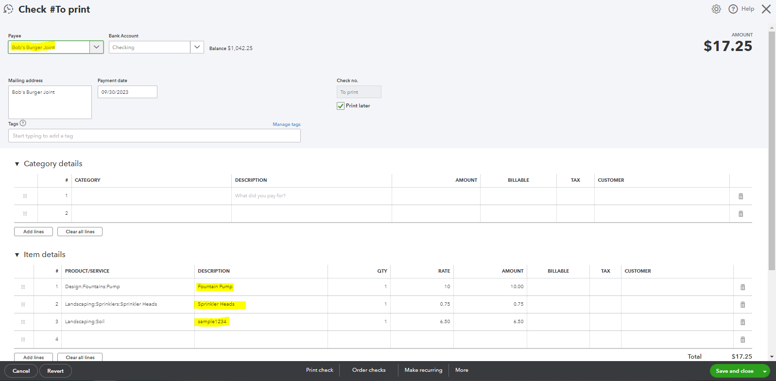 Line item breakdown/descriptions no longer appear on voucher checkstubs ...