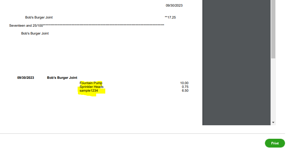 Line item breakdown/descriptions no longer appear on voucher checkstubs ...