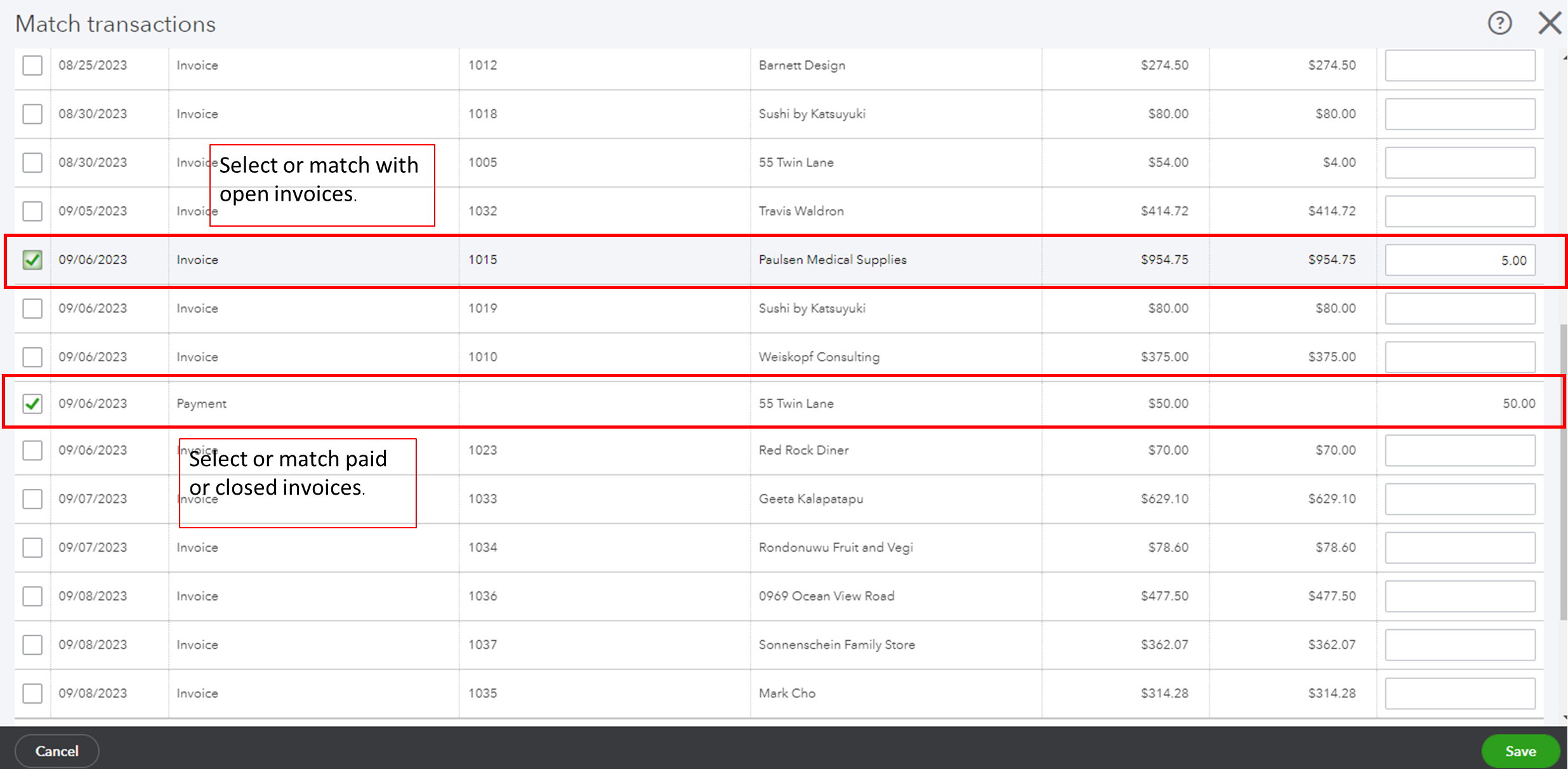 Solved: emparejamiento de facturas | QuickBooks Community