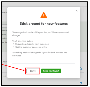 How to go back to old layout