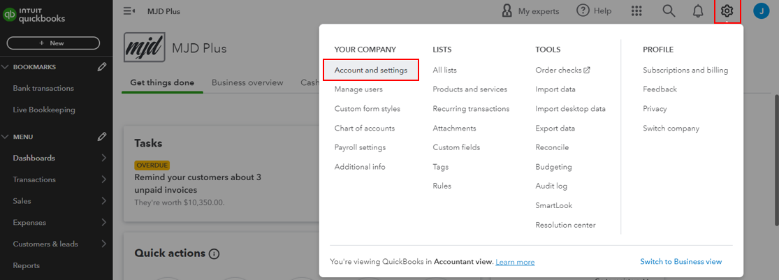 How can I change the "mail body" on a reminder email? | QuickBooks ...