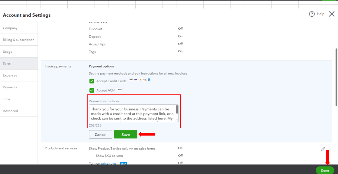 How can I change the "mail body" on a reminder email?