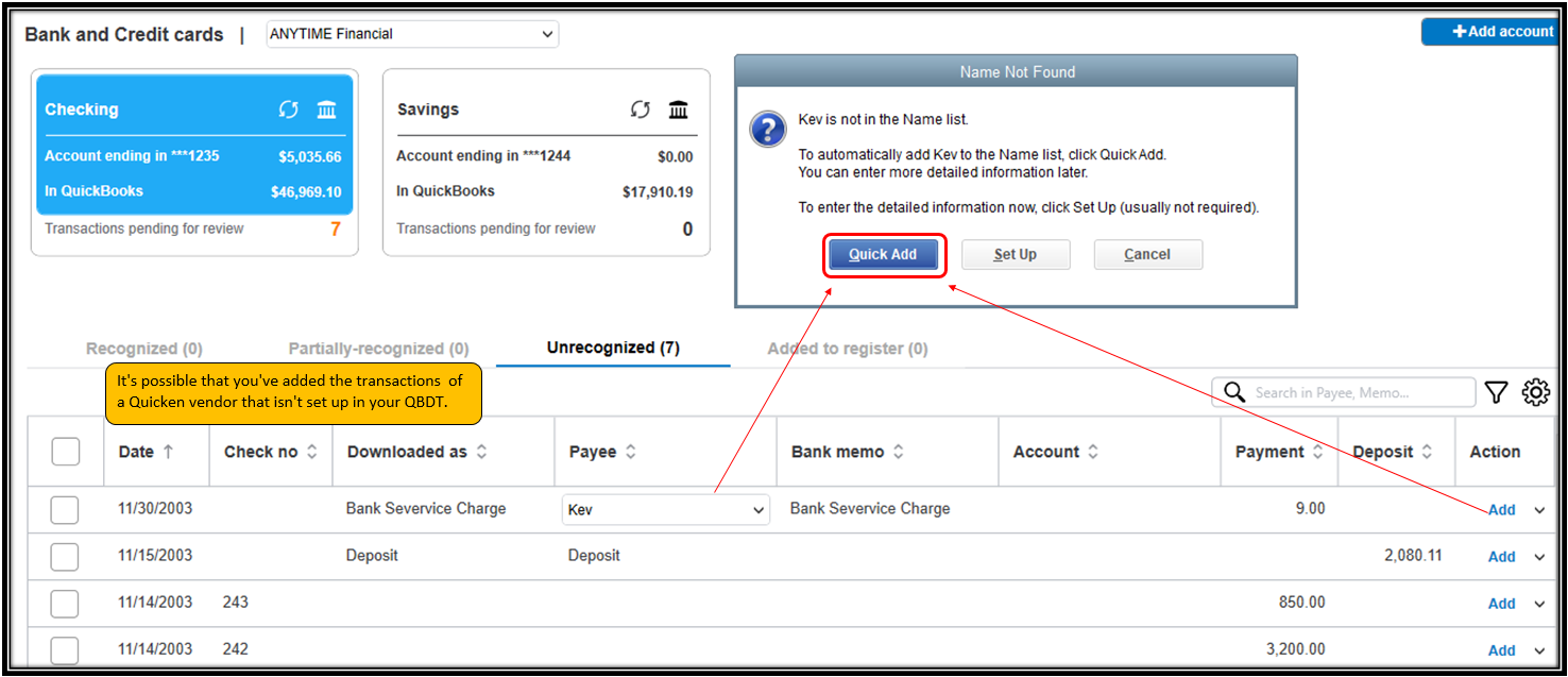 quickbooks downloaded all my quicken vendors into quickbooks. I cant ...