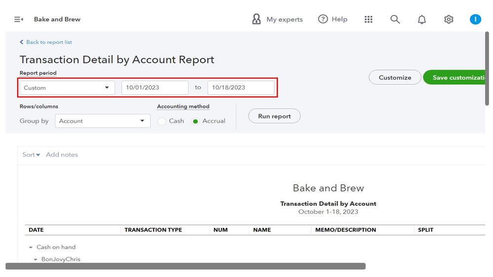 How can I run a report of customer data without having to select every ...