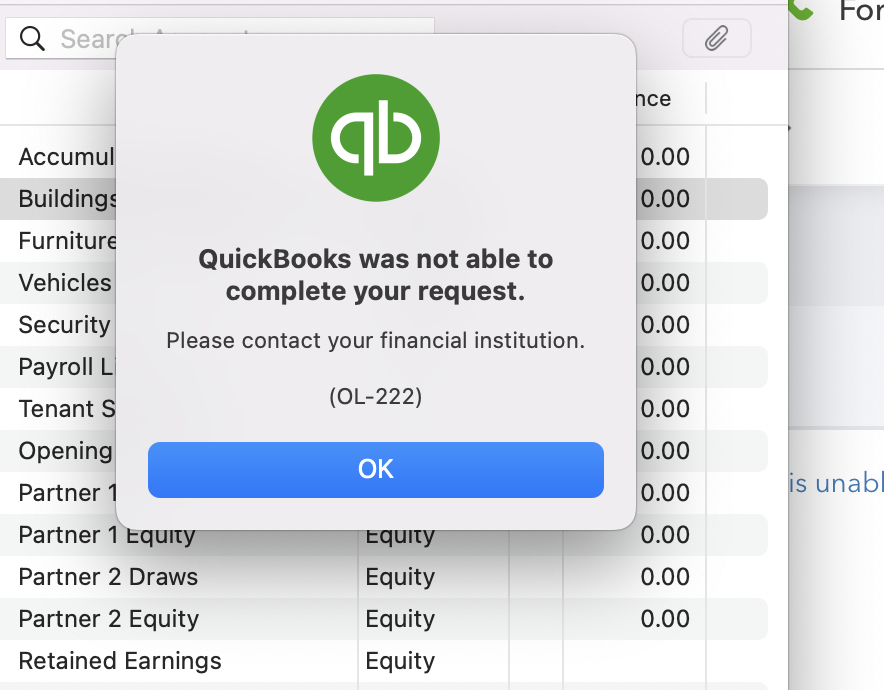 ALERT - RESOLVED Error: QuickBooks is unable to verify the Financial ...
