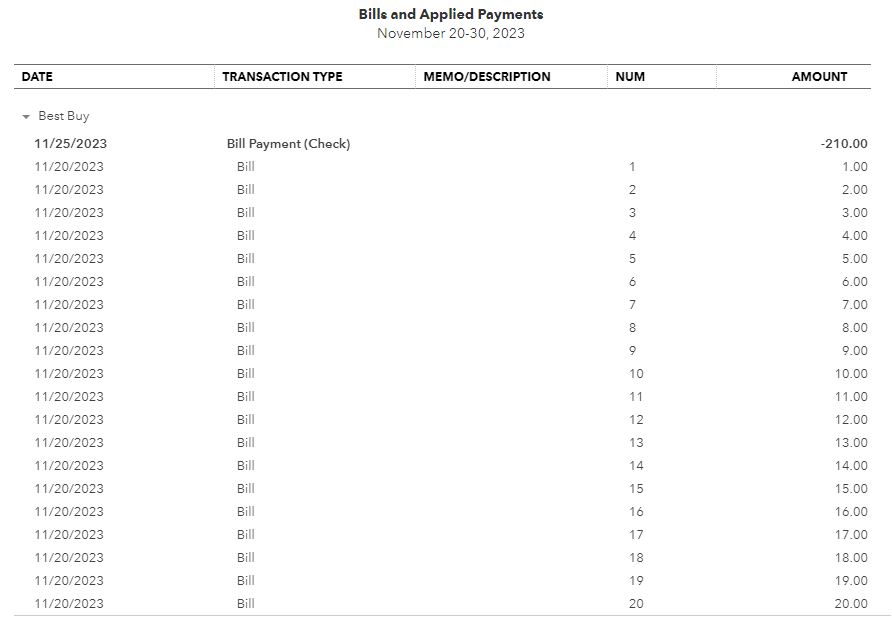 How do you print a check stub with too many transactions
