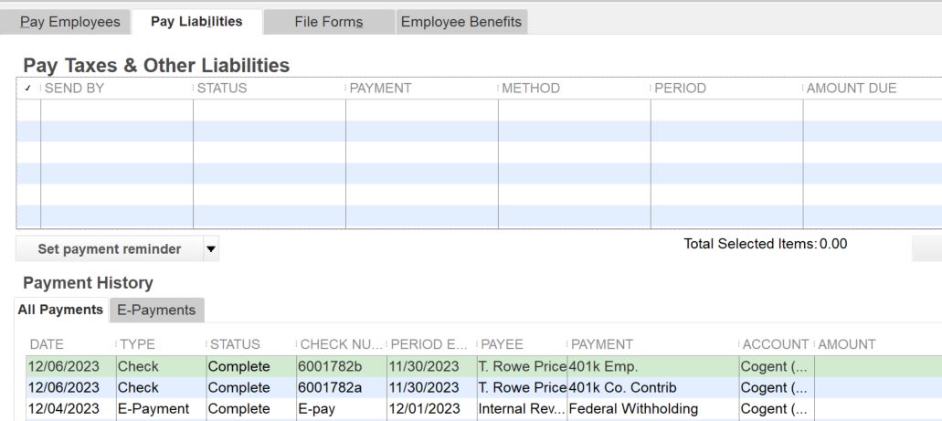 401(k) Loan Payments for Employee through payroll deduction does not ...