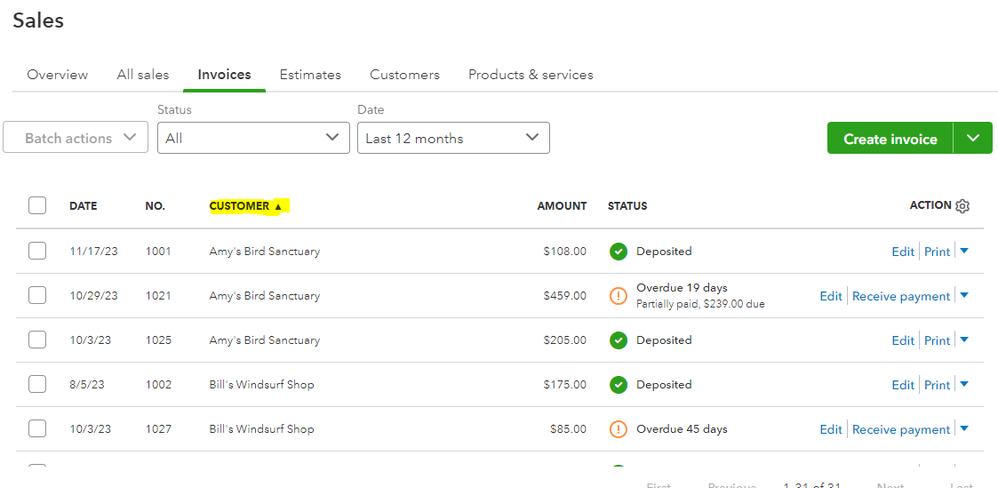 How do I get my customer list in the drop down menu on my invoicing ...