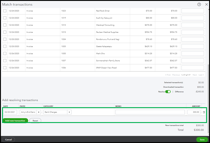 Solved: How to record an instant transfer fee?
