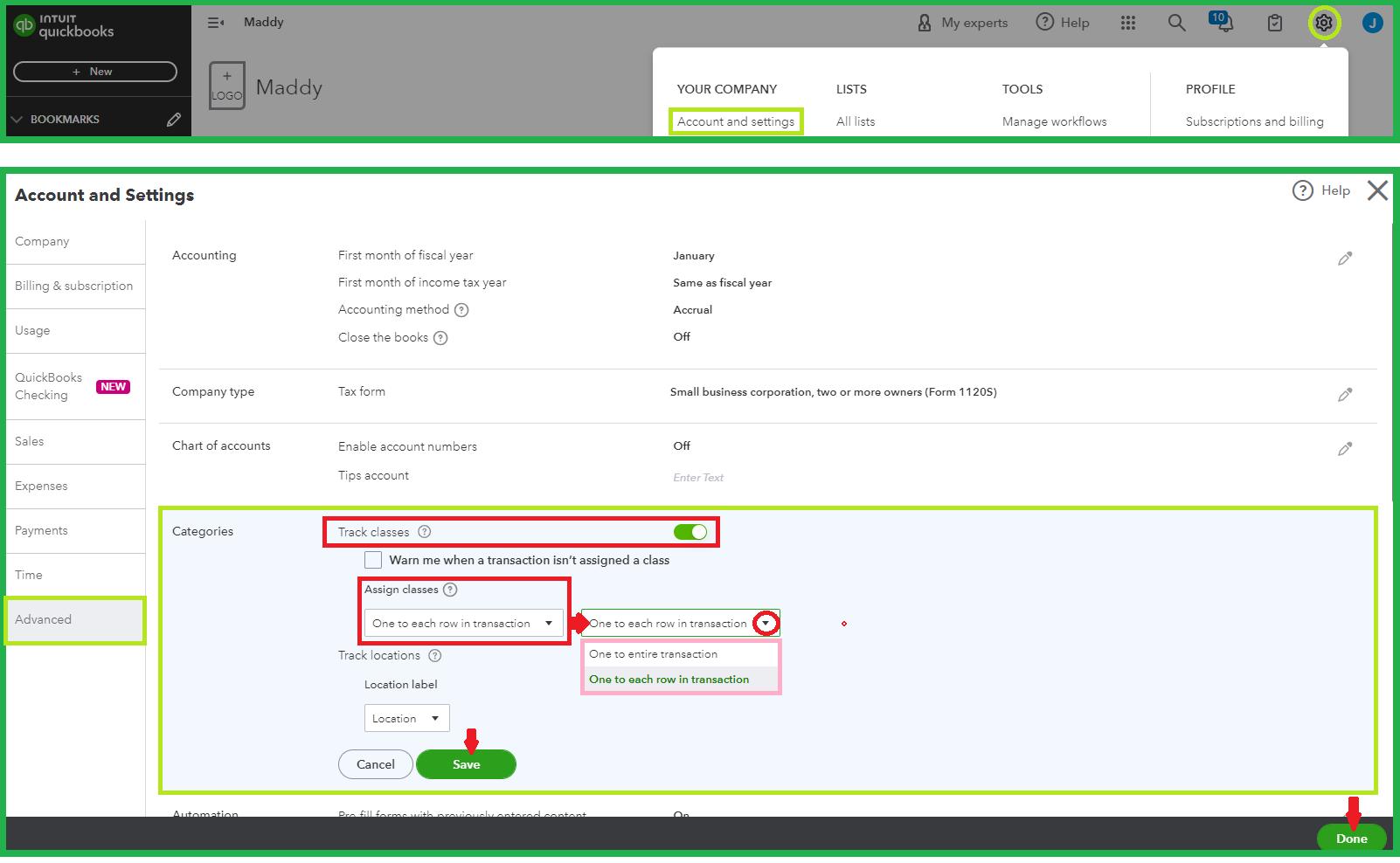 Can I add a custom field to time entry in QBO